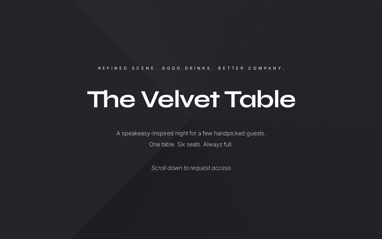 The Velvet Table